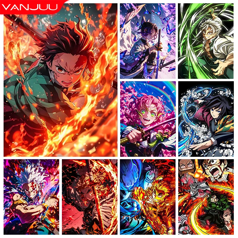 Demon-Slayer-5D-DIY-Diamond-Painting-Kit-Kamado-Tanjirou-Diamond ...