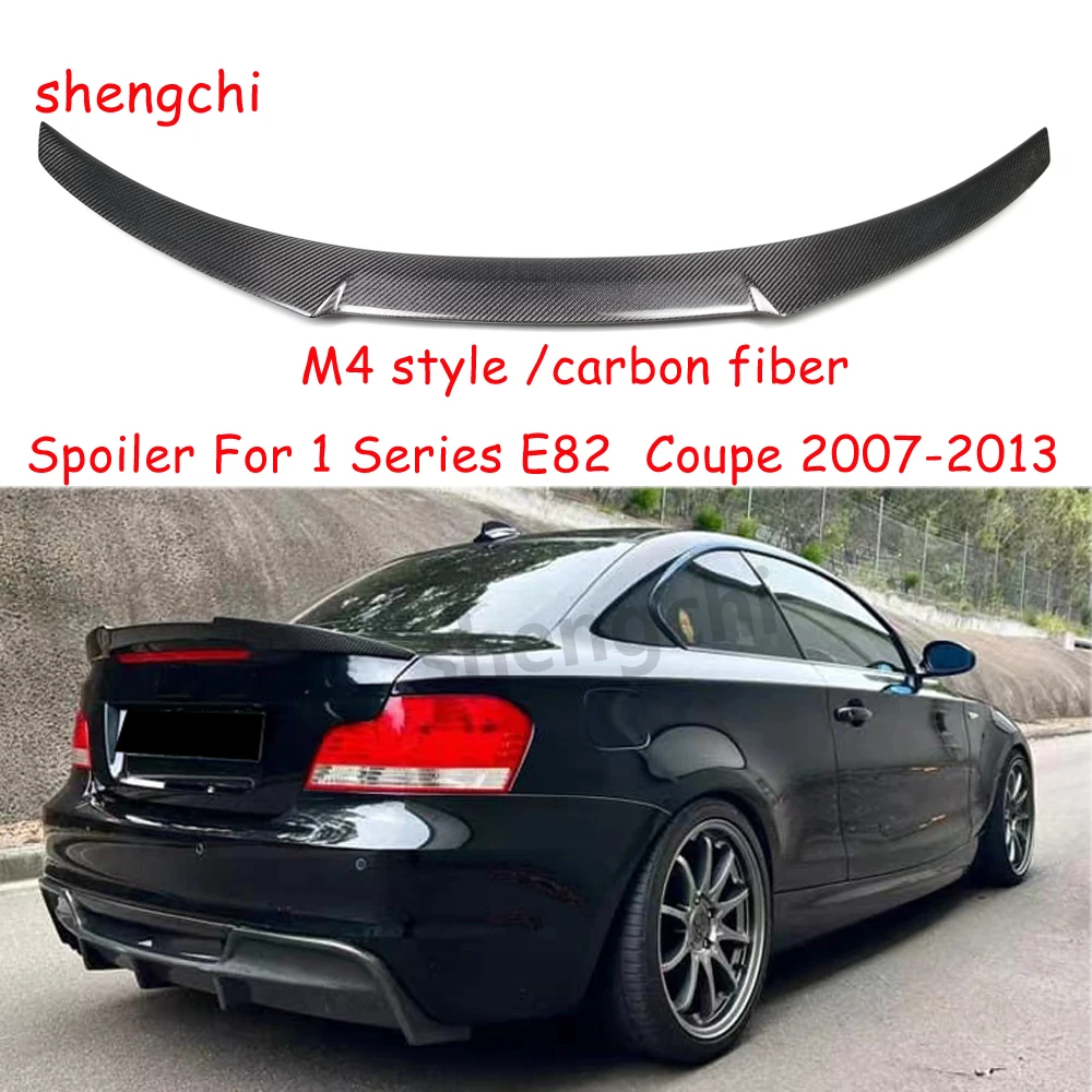 E82-M4-Style-Carbon-Fiber-Rear-Trunk-Spoiler-Wing-For-BMW-1-Series ...