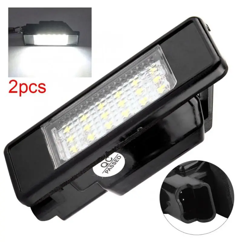 2Pcs Vehicle Rear License Plate LED Light for Citroen C2 C4 C5 DS3 ...