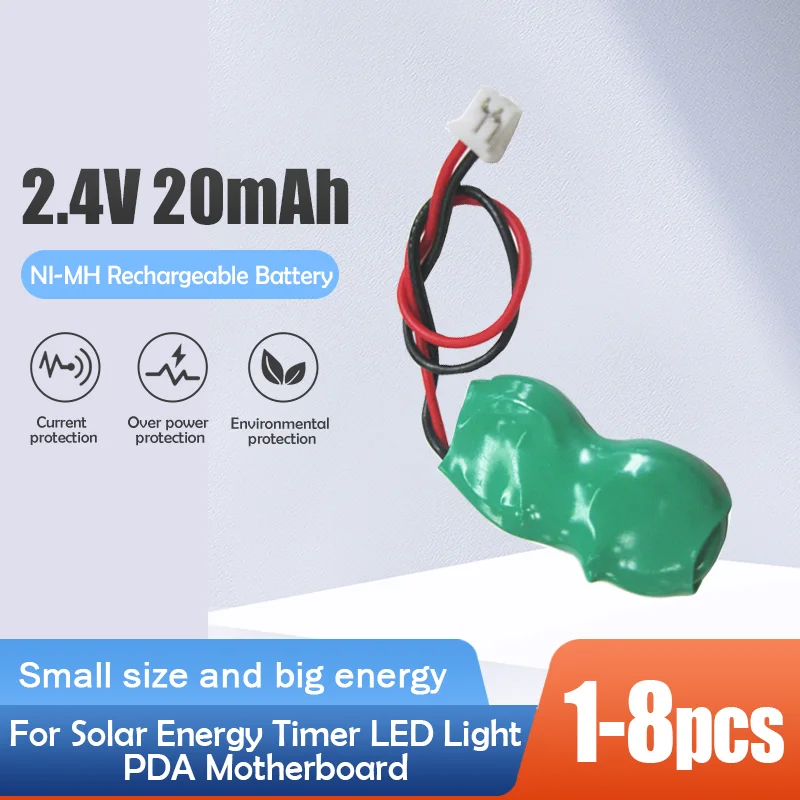 2-4V-20mAh-Ni-MH-NIMH-Rechargeable-Battery-With-line-BIOS-CMOS-For ...