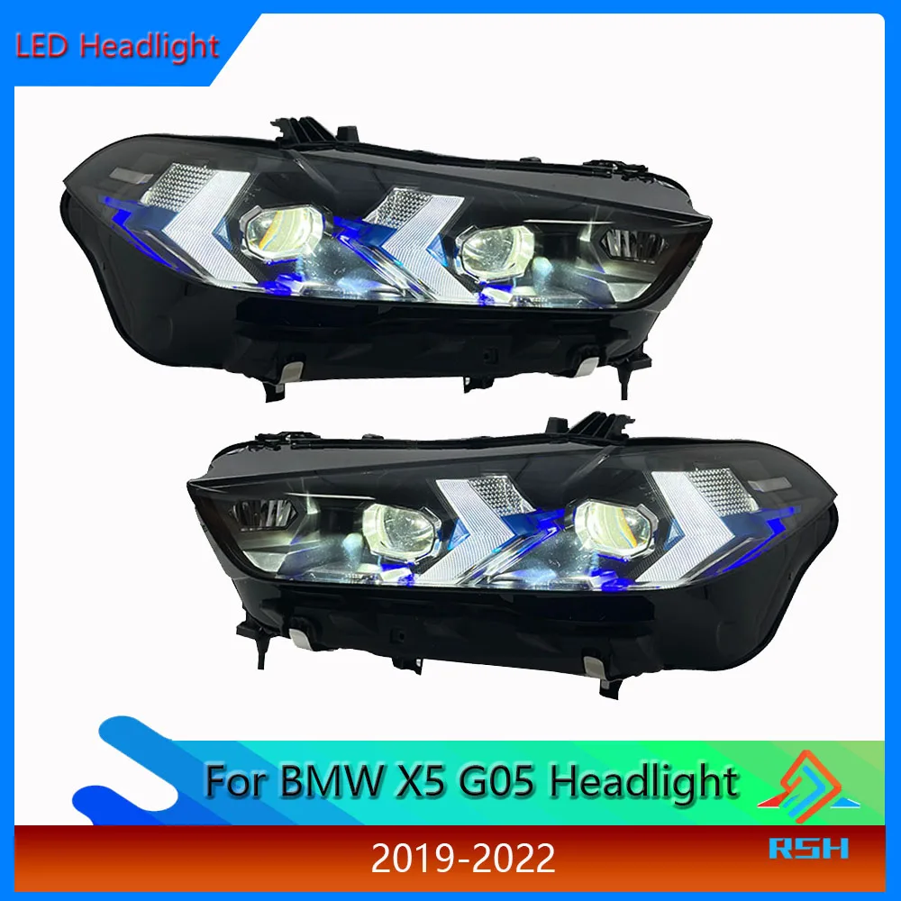 Front Lamp For BMW X5 G05 2019-2022 Upgrade Modified Headlight Dynamic ...
