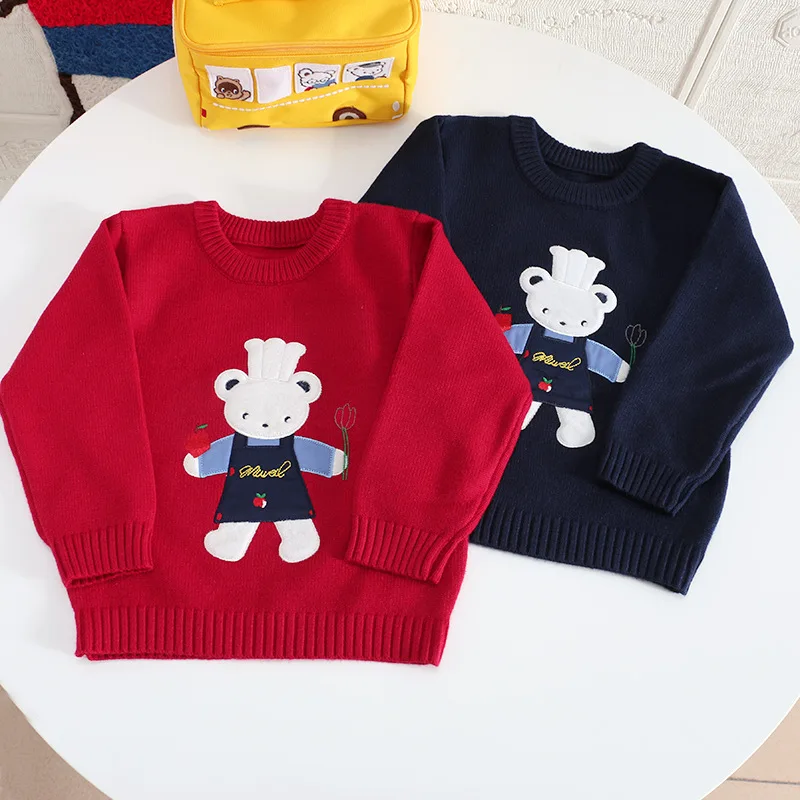 Autumn/Winter New Boys and Girls Sweaters Cartoon Little Bear Cute ...