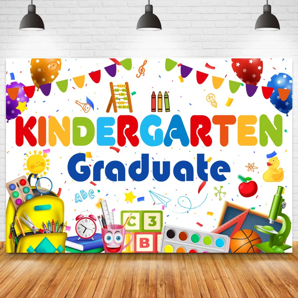 Kids-Kindergarten-Graduation-Photography-Background-Preschool-School ...