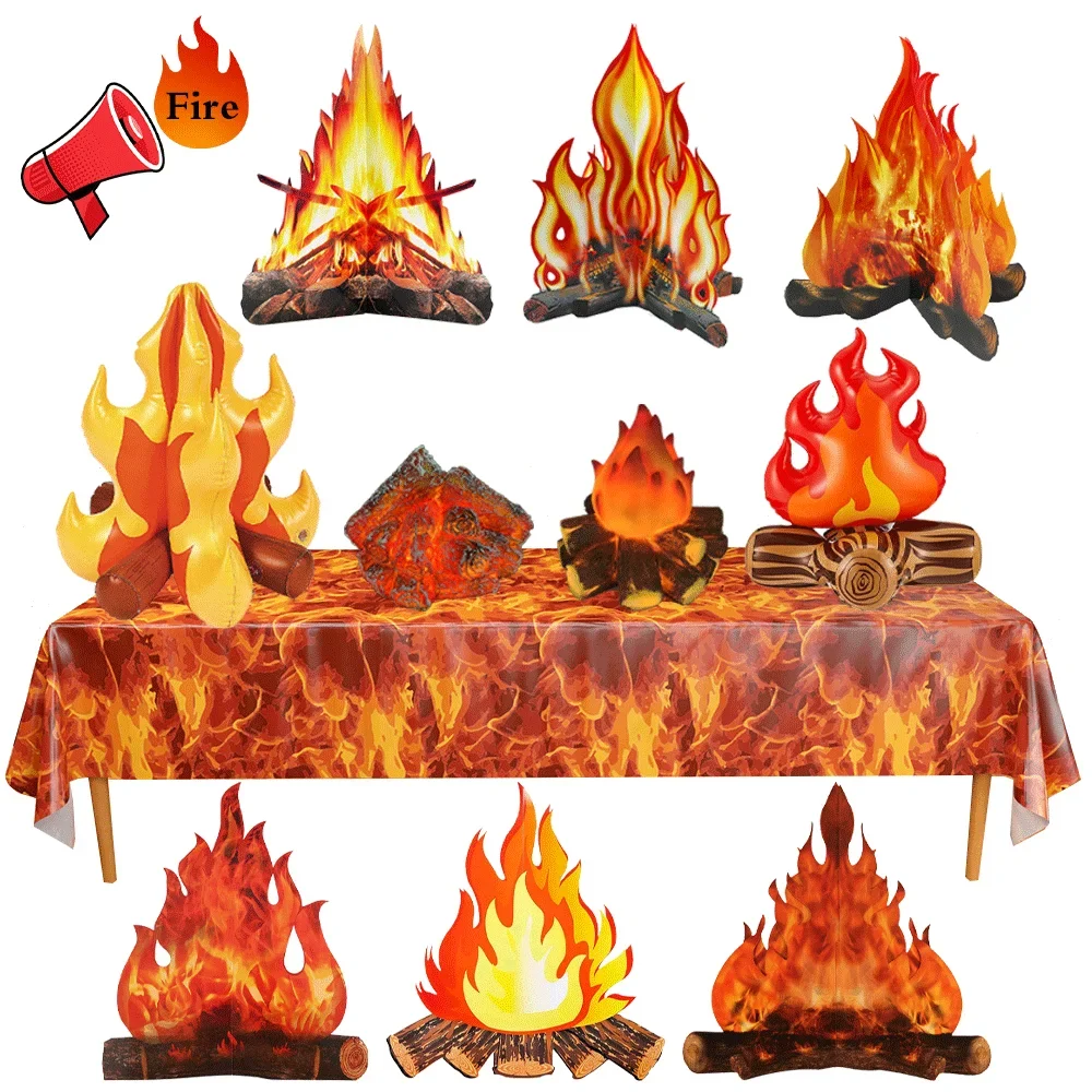 3D-Simulation-Campfire-Charcoal-Flame-Lamp-Cardboard-Campfire-PVC ...