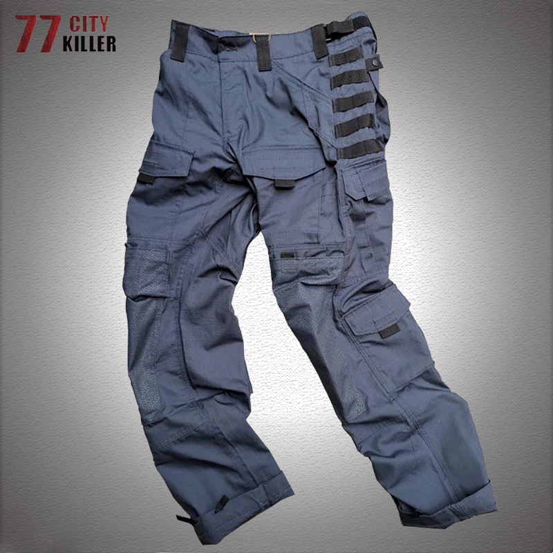 Tactical-Cargo-Pants-Men-Multi-pocket-Secret-Service-Army-Combat ...