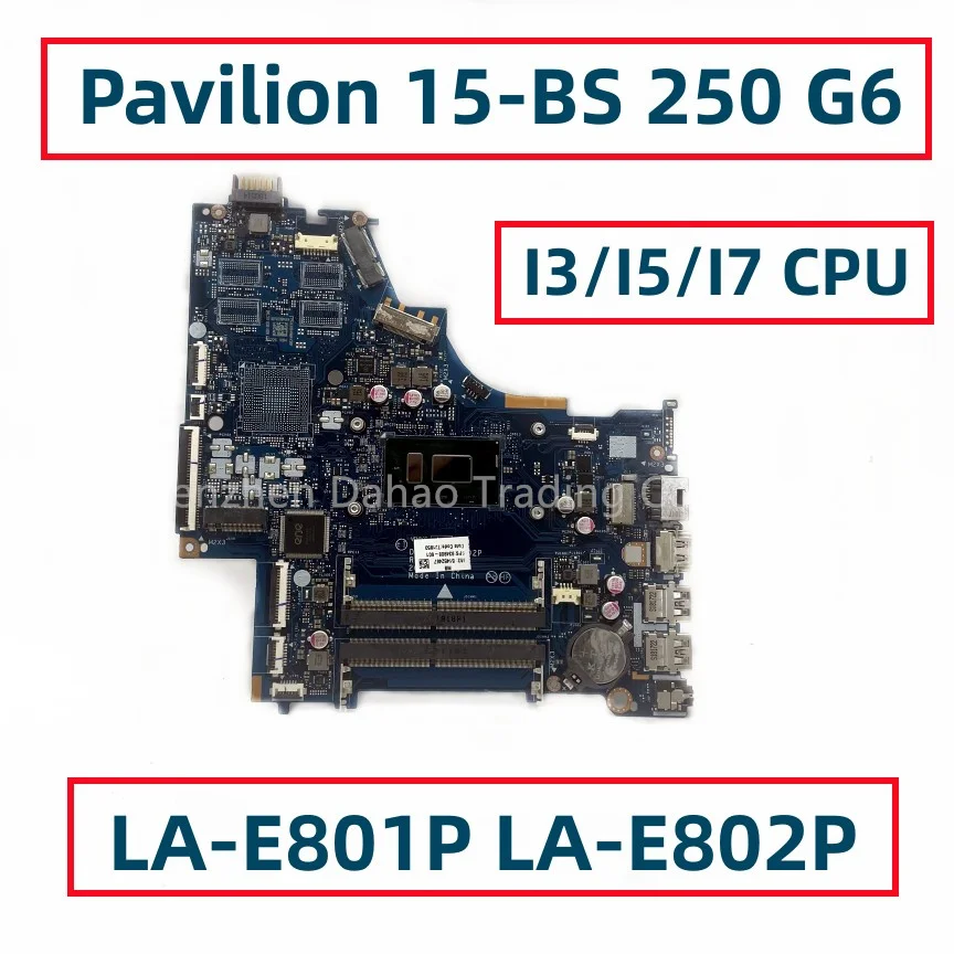 LA-E801P-LA-E802P-For-HP-Pavilion-15-BS-250-G6-Laptop-Motherboard-With ...