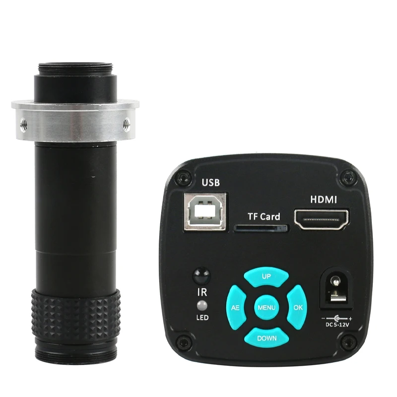 48MP 4K HDMI USB Digital Video Monocular Microscope Camera 130X ...