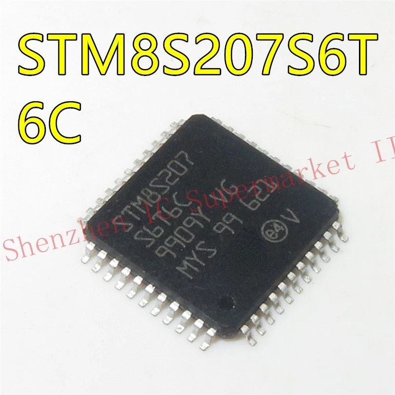 STM8S207S6T6C STM8S 64K LQFP44 Performance line, 24 MHz STM8S 8 bit MCU, up to 128 KB Flash ...