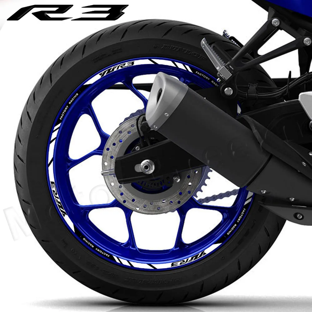 Motorcycle Sticker Yamaha R3 | Yamaha R3 Stickers Wheels Rims - Yamaha ...