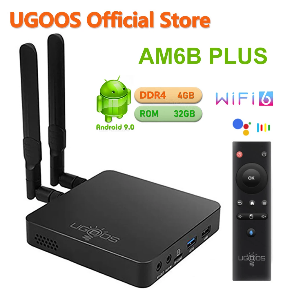 Ugoos Am6b Plus Tv Box 4gb 32gb Amlogic S922x-j 2.2ghz Smart Tv Box ...