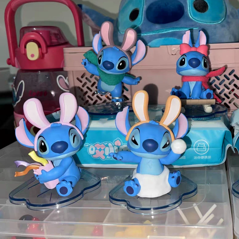 Disney Lilo & Stitch Figures Bunny Winter Story Series Anime Model ...