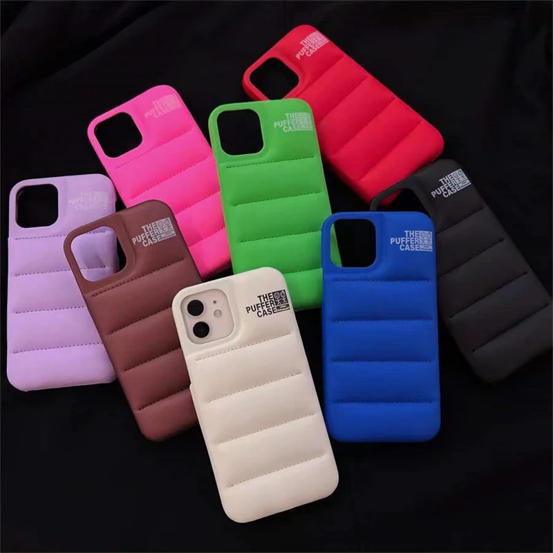 Luxury-Soft-Touch-Down-Jacket-Puffer-Case-for-IPhone-11-12-13-14-Pro ...