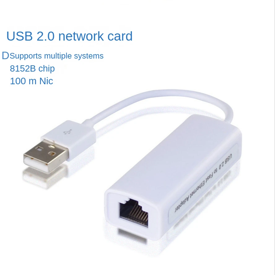 USB-LAN-Network-Card-White-Color-Chip-8152-Mini-USB-2-0-To-RJ45-LAN ...