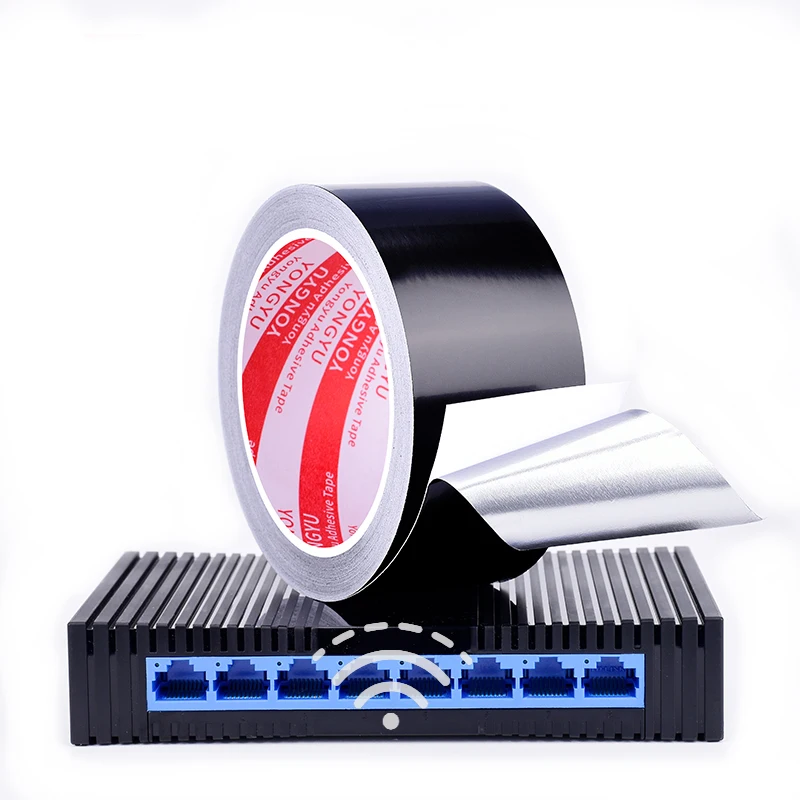 20m Aluminum Foil Tape Black 30/35/40/45/48/50/60mm Shielding Tape for ...