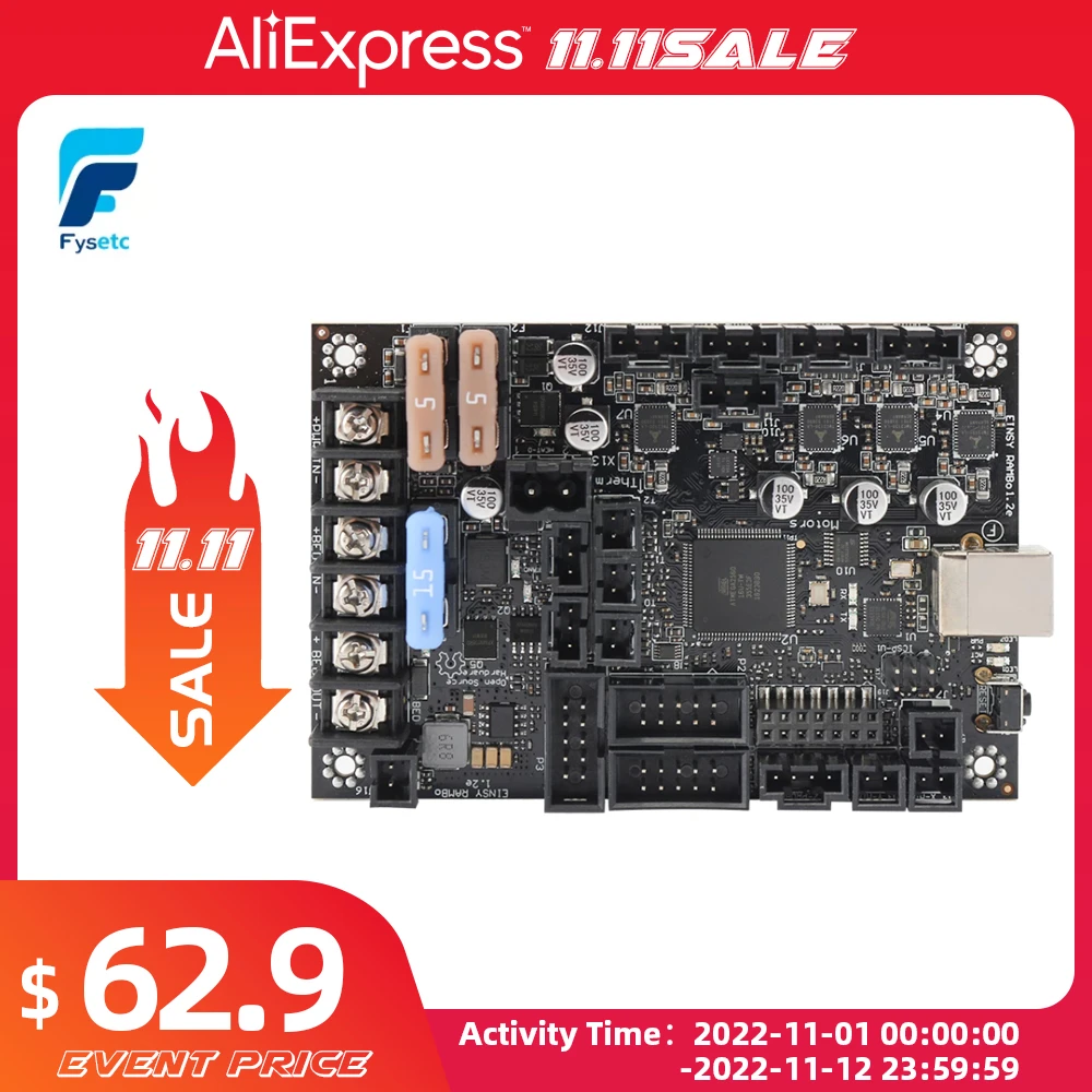 Einsy Rambo 1.2e Mainboard For Prusa I3 Mk3 Board With 4 Tmc2130 ...