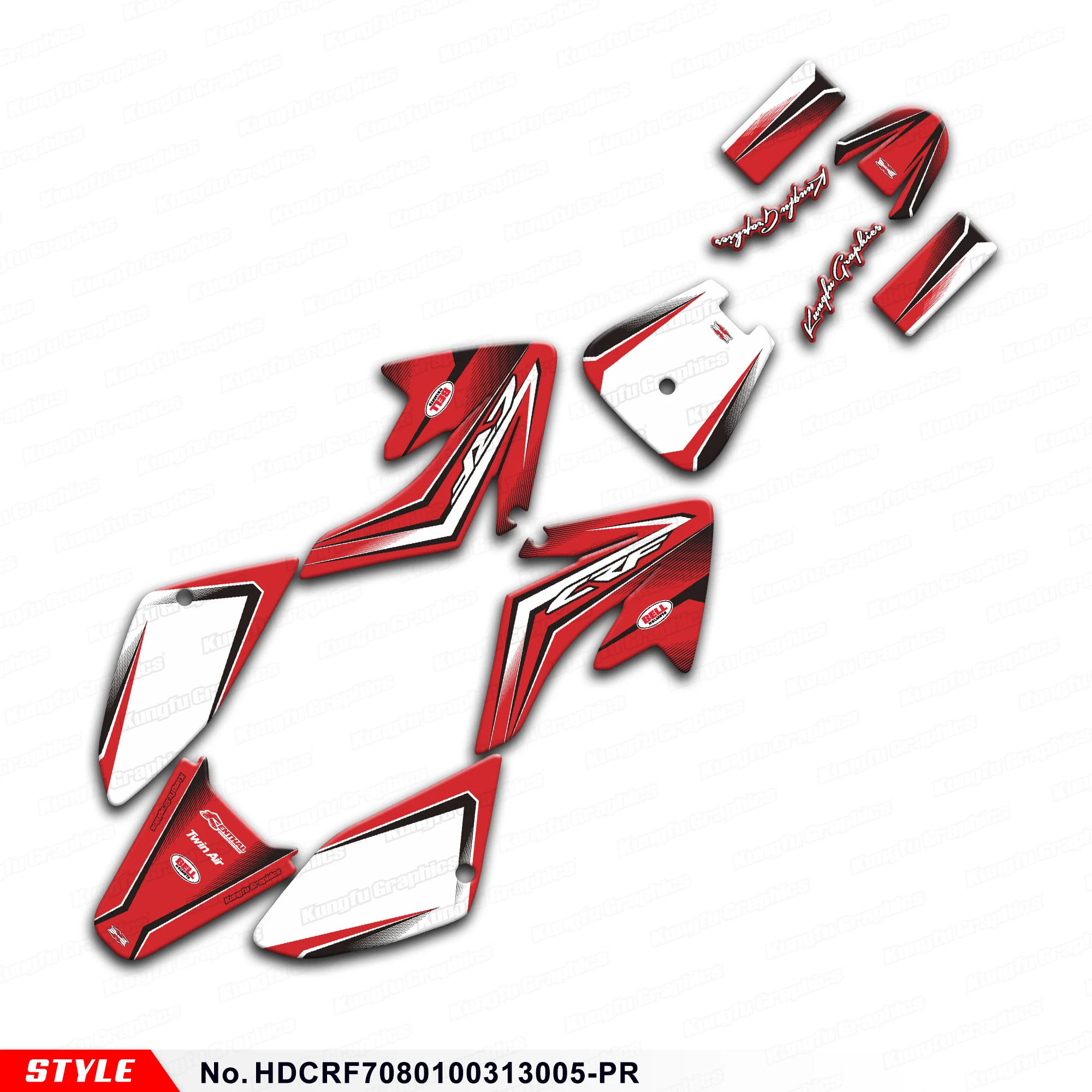 Calcoman-as-adhesivas-gr-ficas-para-motocicleta-para-Honda-CRF-70-2003 ...