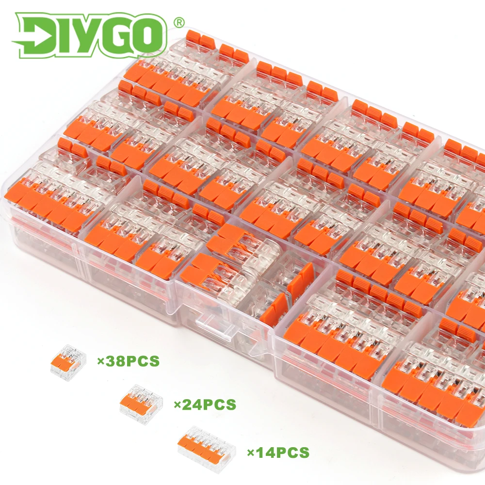 Wire Connectors Set Universal Compact Wiring Terminal Block For Home ...