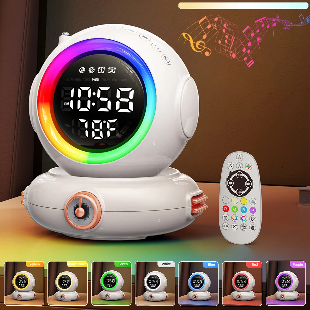 Remote-Wake-Up-Light-Alarm-Clock-with-Sunrise-Simulation-Astronaut-Dual-Alarms-Wireless-Speaker ...