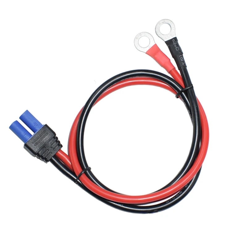40cm 10AWG EC5 Female To O Ring Terminal CablePower Wire Connector Extension Cable Silicone Cord ...