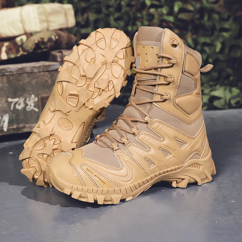 Men Tactical Boots Autumn Special Forces Field Man Boot Lightweight ...