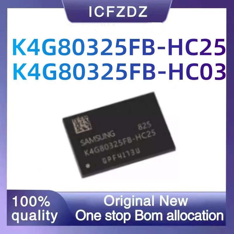 Novo original K4G80325FB-HC25 K4G80325FB-HC03 ddr5 display memória 8g ...