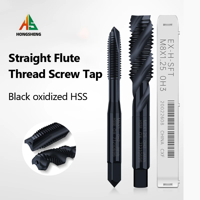M2 M24 Thread Tap Titanium Coated Machine Plug Tap HSS Metric Straight ...