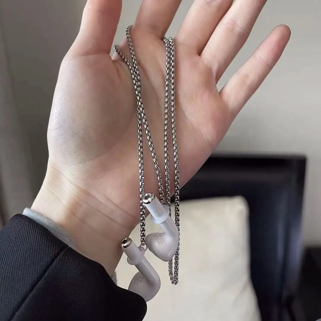 Anti-lost Chain For Airpods Fashion Metal Headphone Chains Strap Women ...