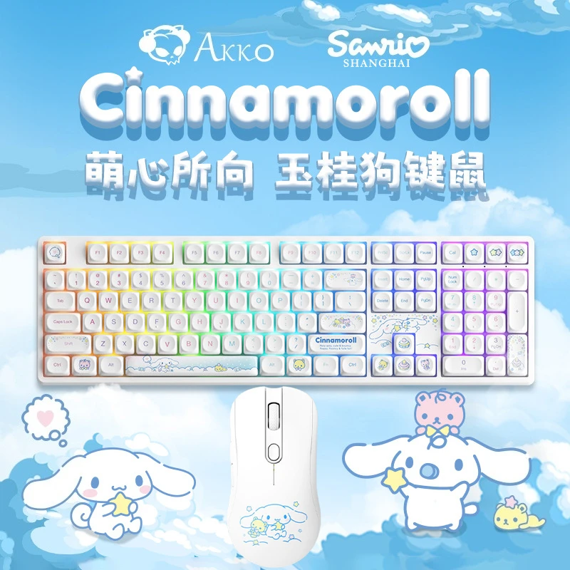 Sanrio-5108b-Plus-Teclado-mec-nico-de-tres-modos-Combos-de-rat-n ...