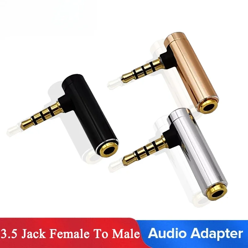 Mini-3-5mm-Jack-Audio-Adapter-Right-Angle-Female-To-Male-Audio-Stereo ...