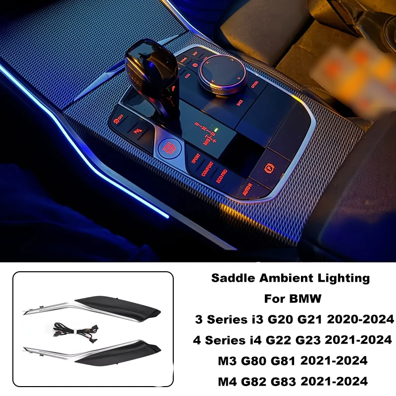 11 Colors Ambient Lighting For BMW 3 Series G20 G22 M3 M4 G80 G82 ...