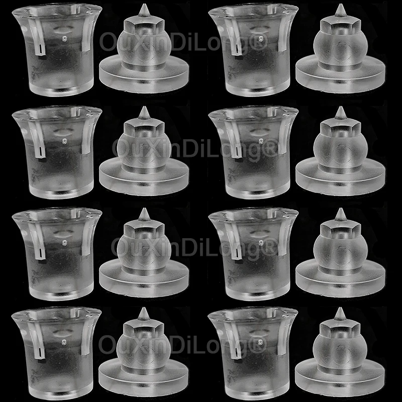 200PCS Hidden Clip In Acrylic Standoffs Screws Plastic Bracket For ...