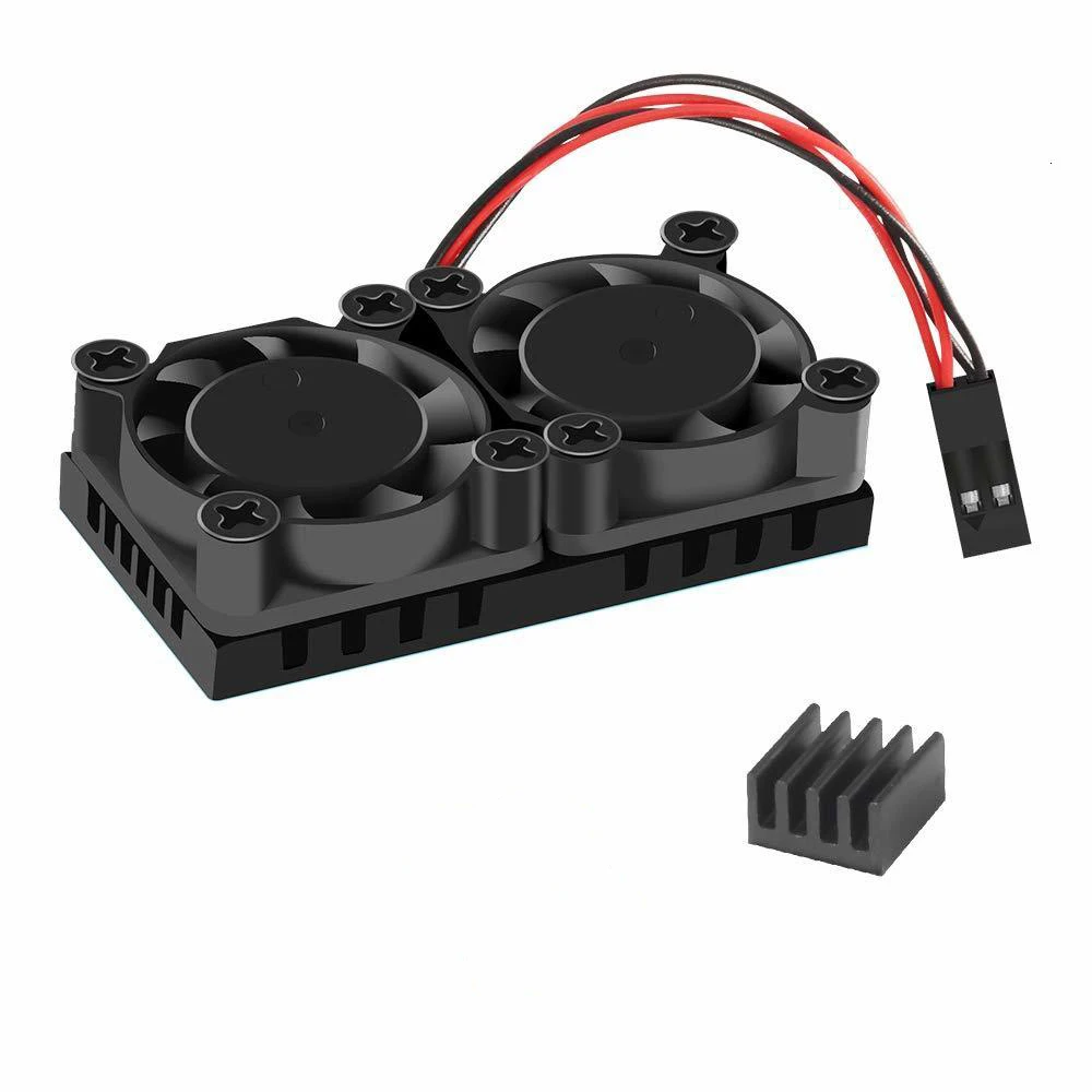Raspberry Pi 4 Model B Dual Fan with Heat Sink Ultimate Double Cooling ...