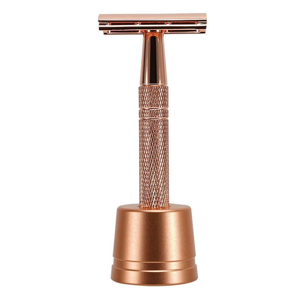 Rose Gold Razor Classic Double Edge Safety Razor For Mens Shaving ...