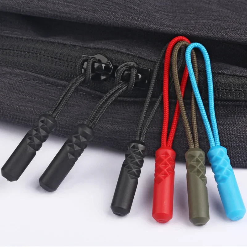 10pcs/set 10 Color Zippers Pull Puller End Fit Rope Tag Replacement Clip Broken Buckle Fixer ...