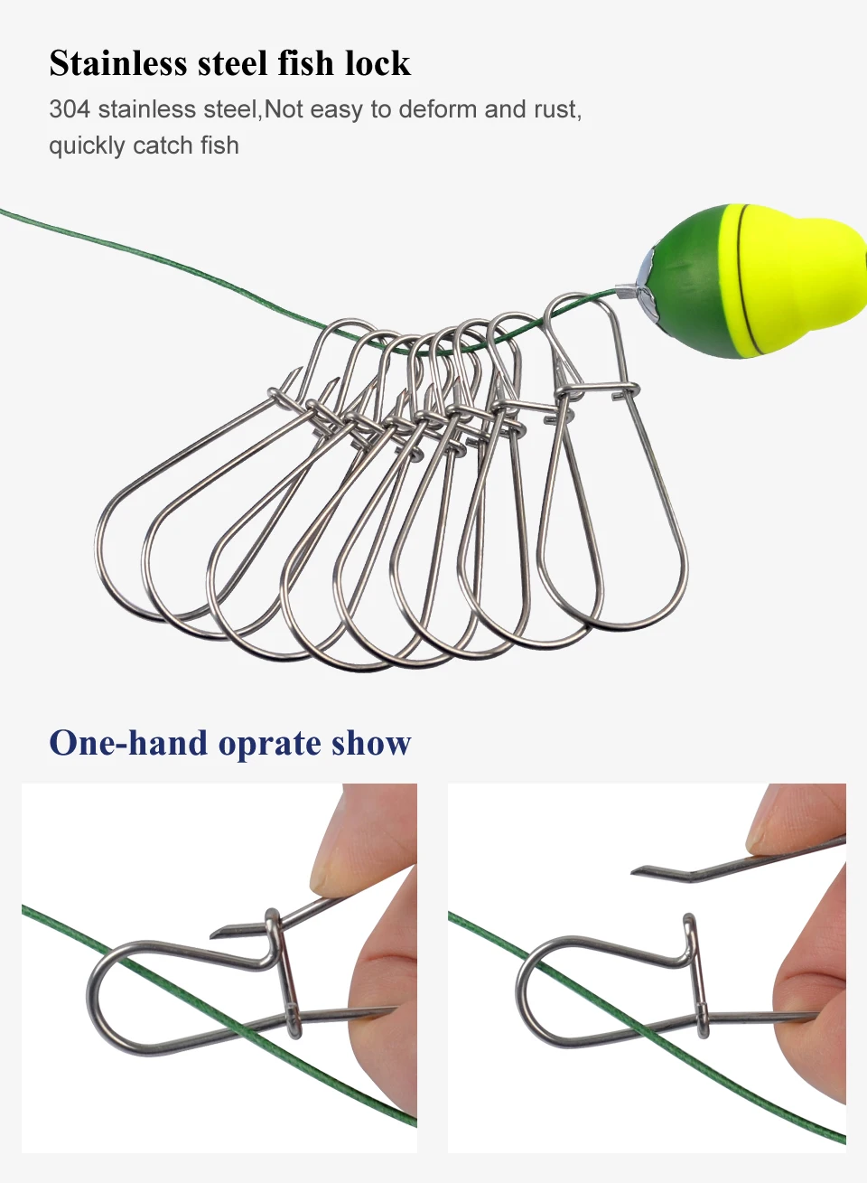Outillage pêche,Boucle de verrouillage de pêche Portable pour poissons ...