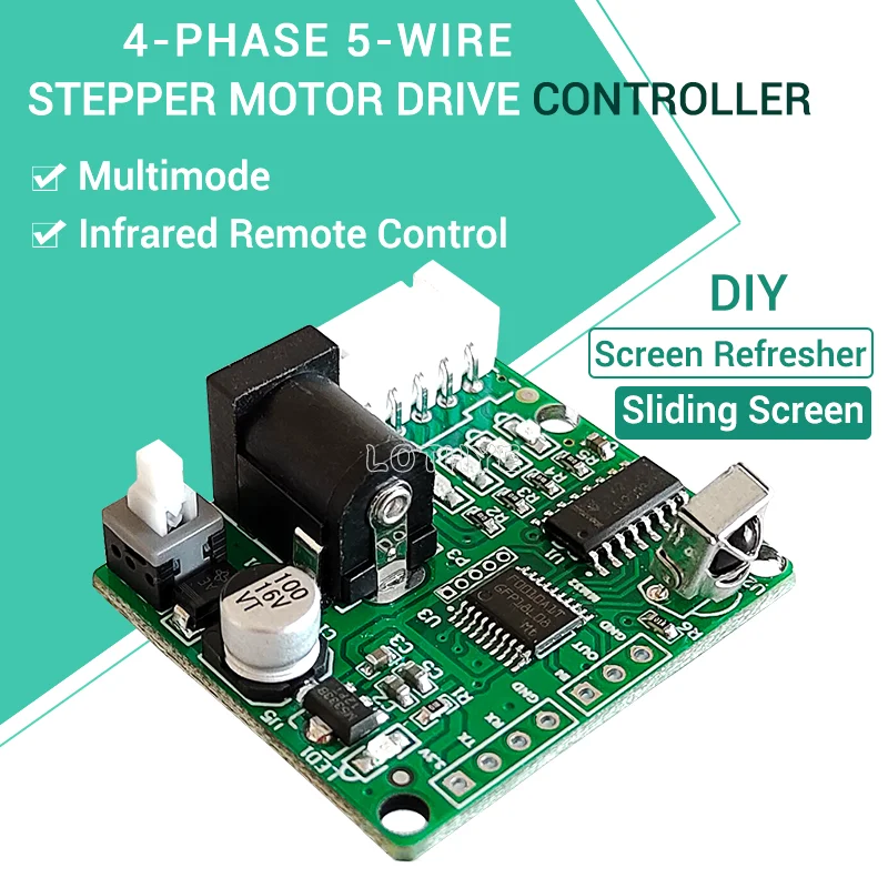 SMC03-Infrared-Remote-Control-ULN2003-Driver-Board-28BYJ48-Five-Wire ...