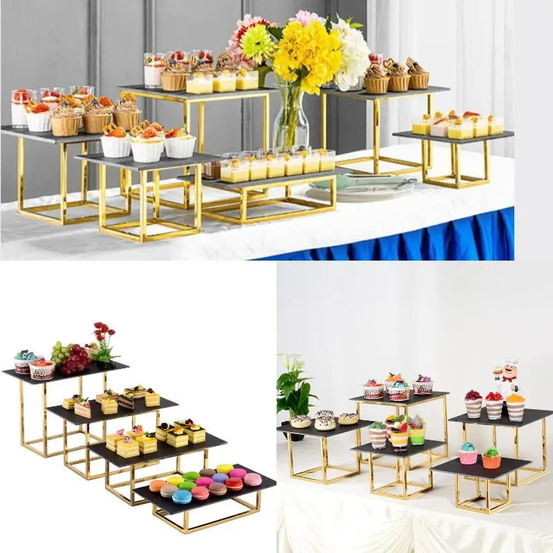18PCS-Birthday-Home-Buffet-Trays-Banquet-Tea-Break-Plates-Rack-Dessert ...