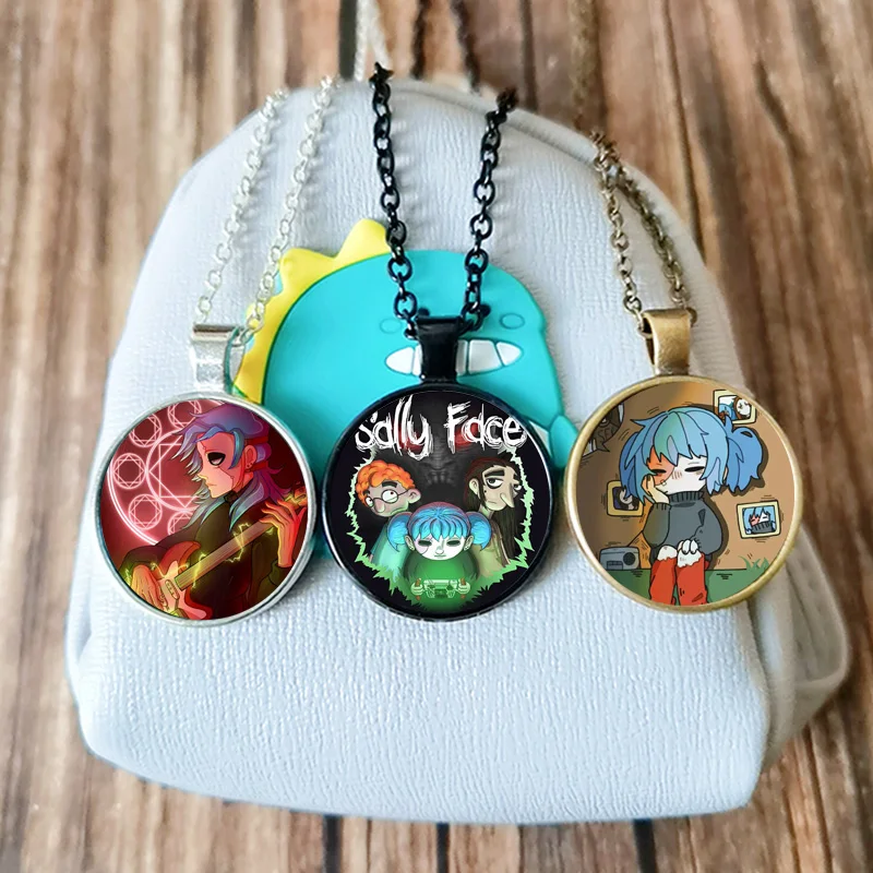 New Sally Face Cosplay Necklace for Men Women Anime Figures Poster ...