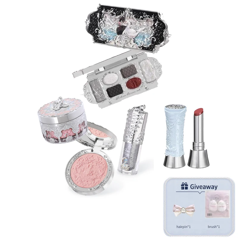 Flower-Knows-Swan-Ballet-Series-Eyeshadow-Makeup-Gift-Sets-Makeup-Kit ...