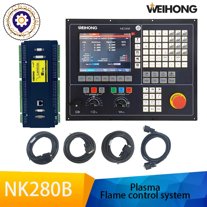 NEW WEIHONG NK280B Lambda21E Controller Software NC Studio V10 3/4 Axis ATC Spindle Integrated ...