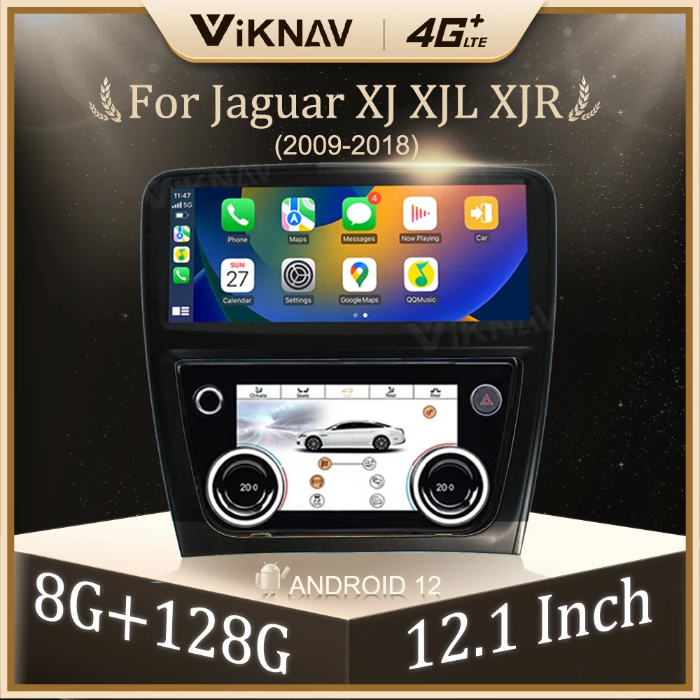Android 12 Car Radio Dual System For Jaguar XJ XJL XJR 2009-2018 ...
