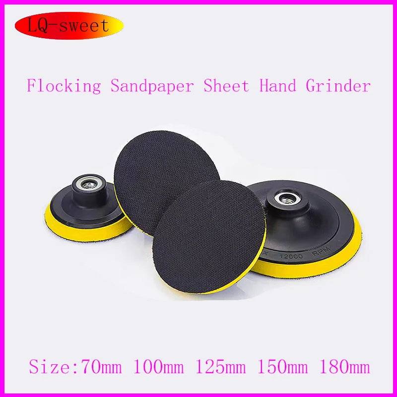 Angle-Grinder-Self-adhesive-Disc-Flocking-Sandpaper-Sheet-Hand-Grinder ...
