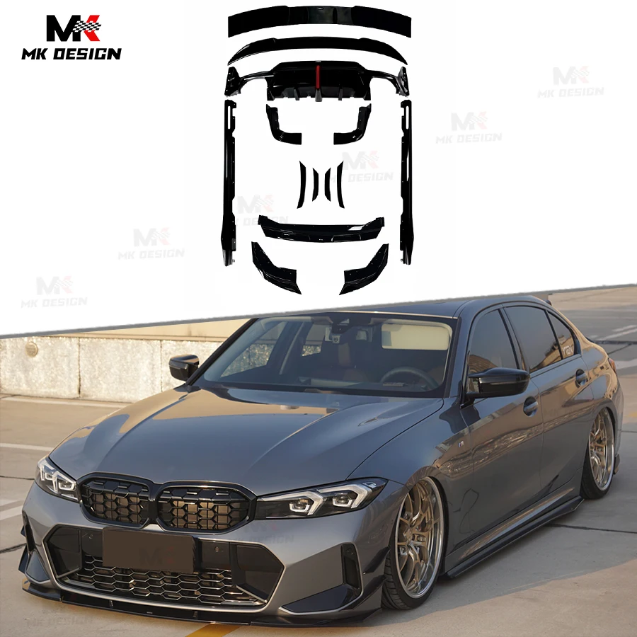VTEN Style Body Kits for BMW G20 G28 LCI 23-24 Front Lip Side Splitters ...