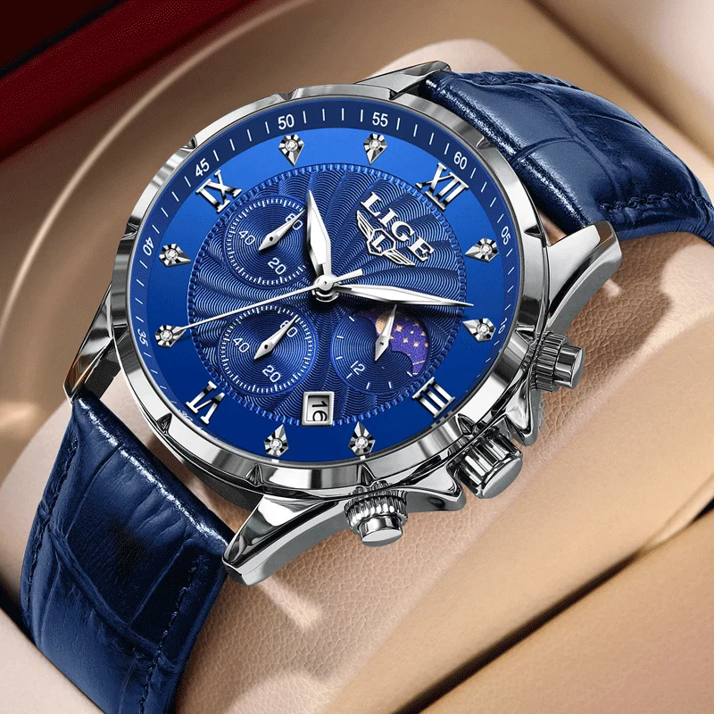 Relojes-para-hombre-de-primeras-marcas-reloj-de-pulsera-LIGE-de-lujo ...