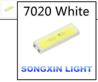 500pcs/LOT 7020 SMD LED 7020 White 7020 diodes light-emitting diode ...