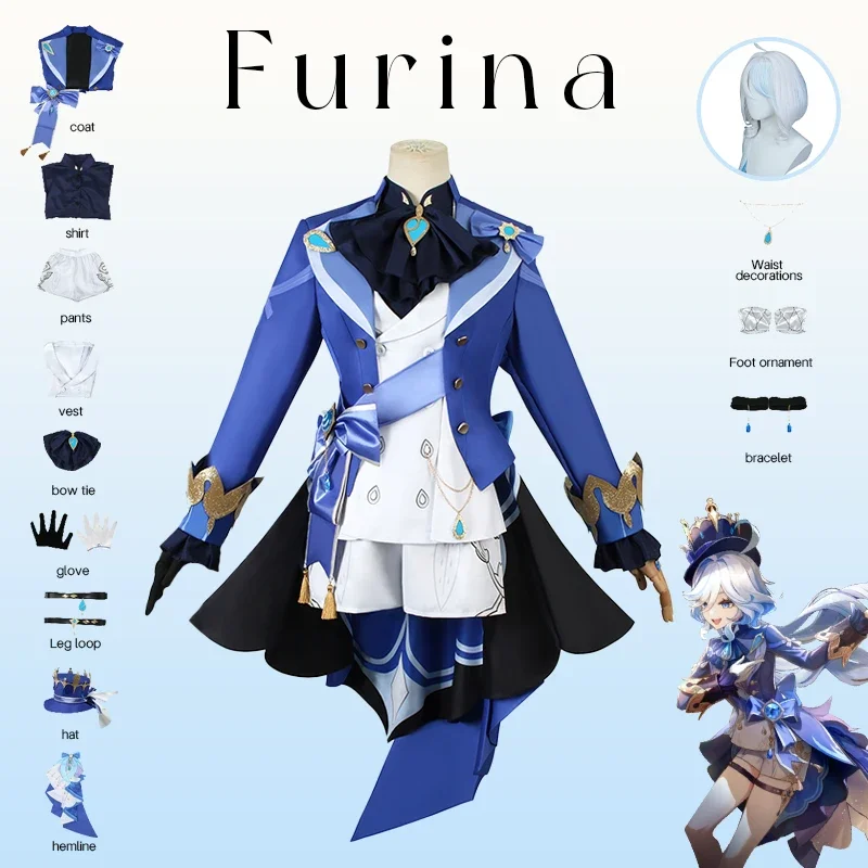 Anime-Game-Genshin-Impact-Focalors-Cosplay-Furina-Hat-Wig-Hair-Full-Set ...