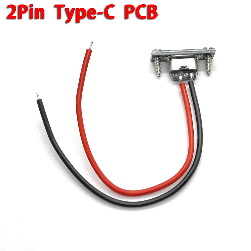 100pcs-Type-C-Converter-Adapter-PCB-2P-female-connector-Breakout-Board-charging-cable-soldering ...