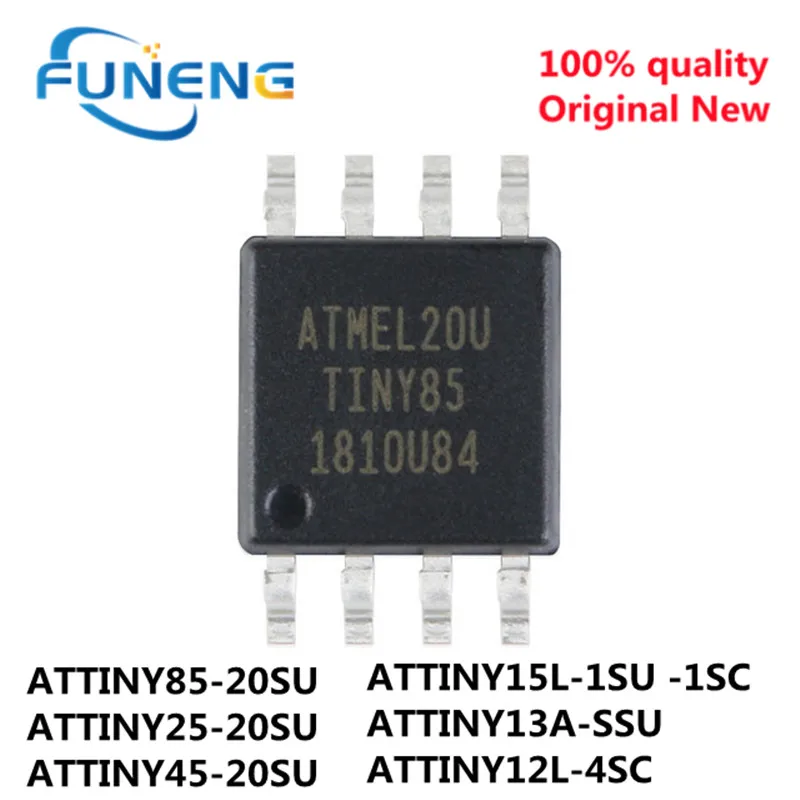 2pcs Attiny85-20su Attiny45-20su Attiny25-20su Attiny15l-1su Attiny15l ...