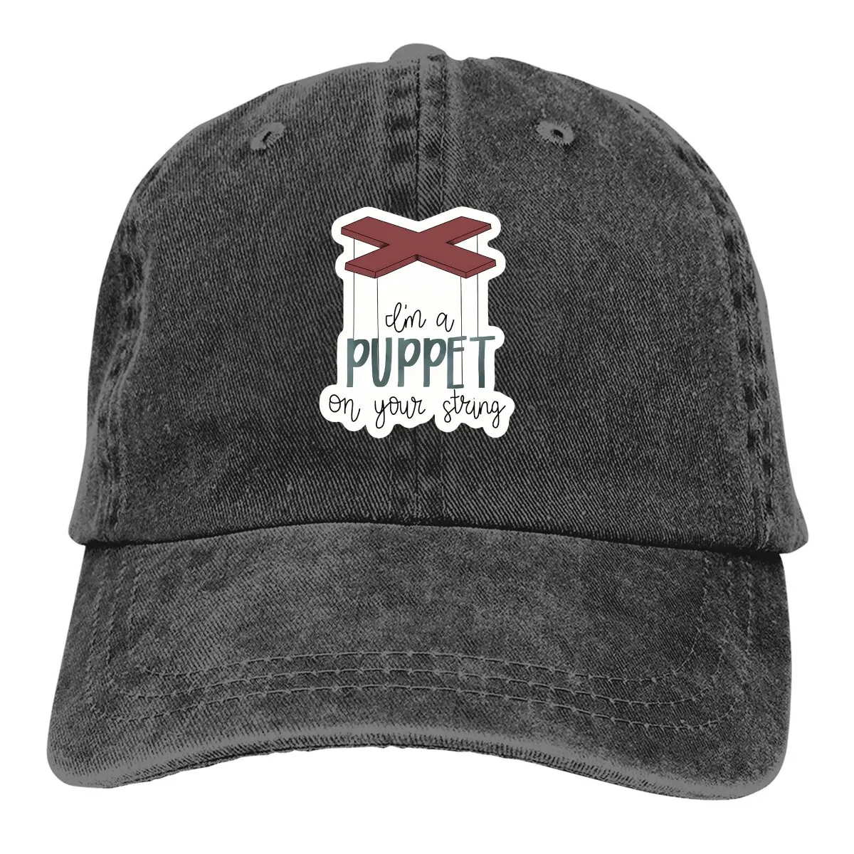 Pure-Color-Dad-Hats-Puppet-Women-s-Hat-Sun-Visor-Baseball-Caps-String ...