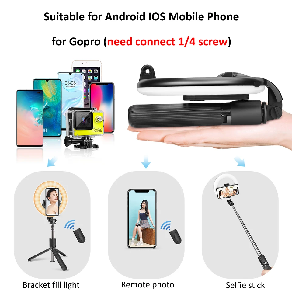 Selfie Light Wireless Stick Mini Tripods Alicambo Online Shop